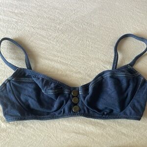 American Vintage | Swim | Denim Stretch Blue Swim Bikini Vintage Cut ...